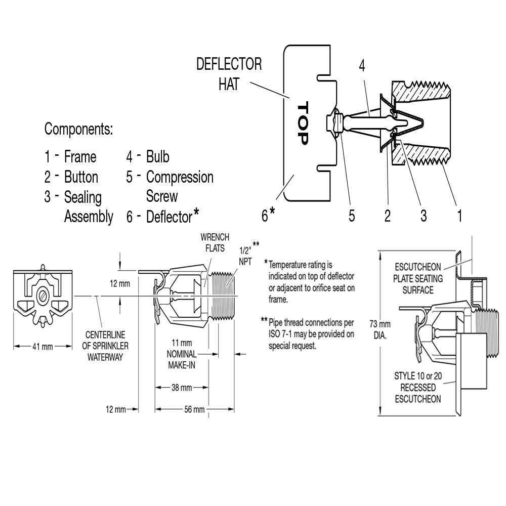 Leyon FM UL Model EC HS 80 K Factor Quick Response Extended Coverage ...