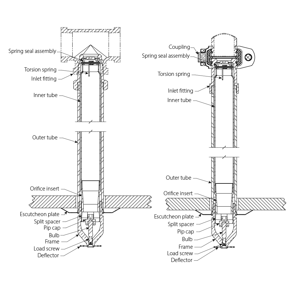 Leyon FM UL Series FL-SR/DRY/ST Dry Standard Response Pendent And ...